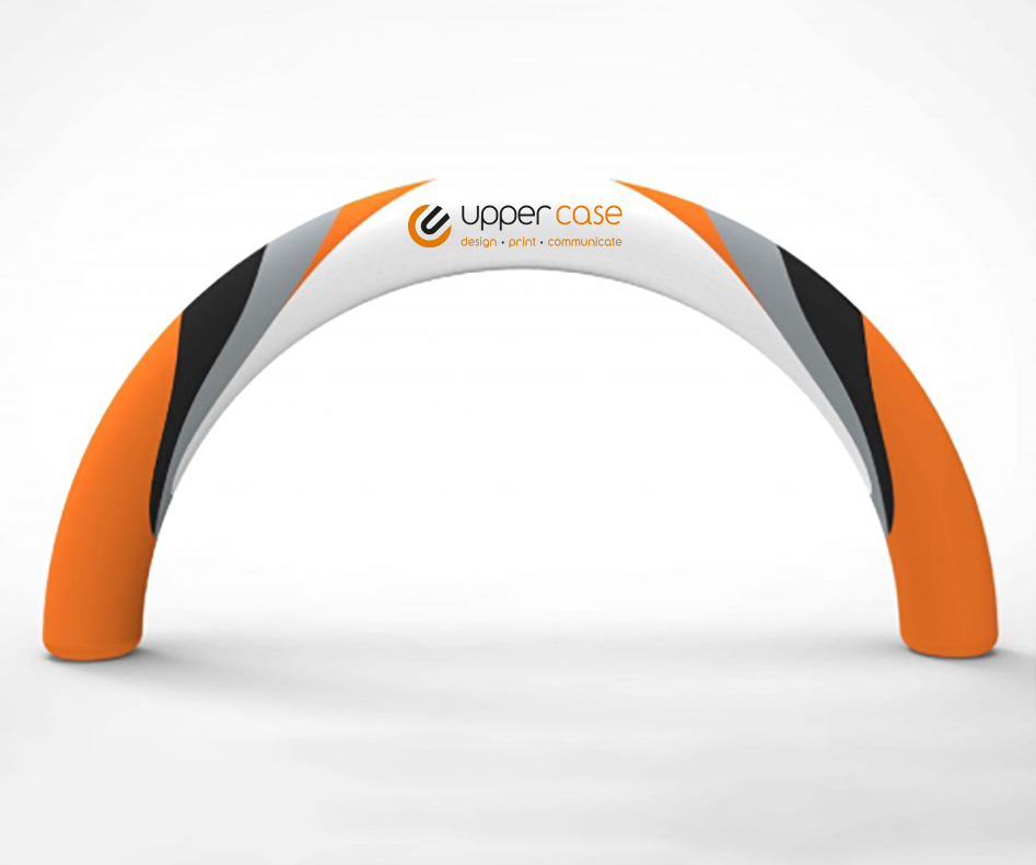 Inflatable arches design and print - by Upper Case