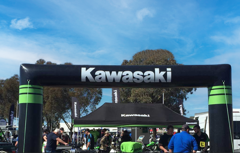Inflatable arches design and print - by Upper Case